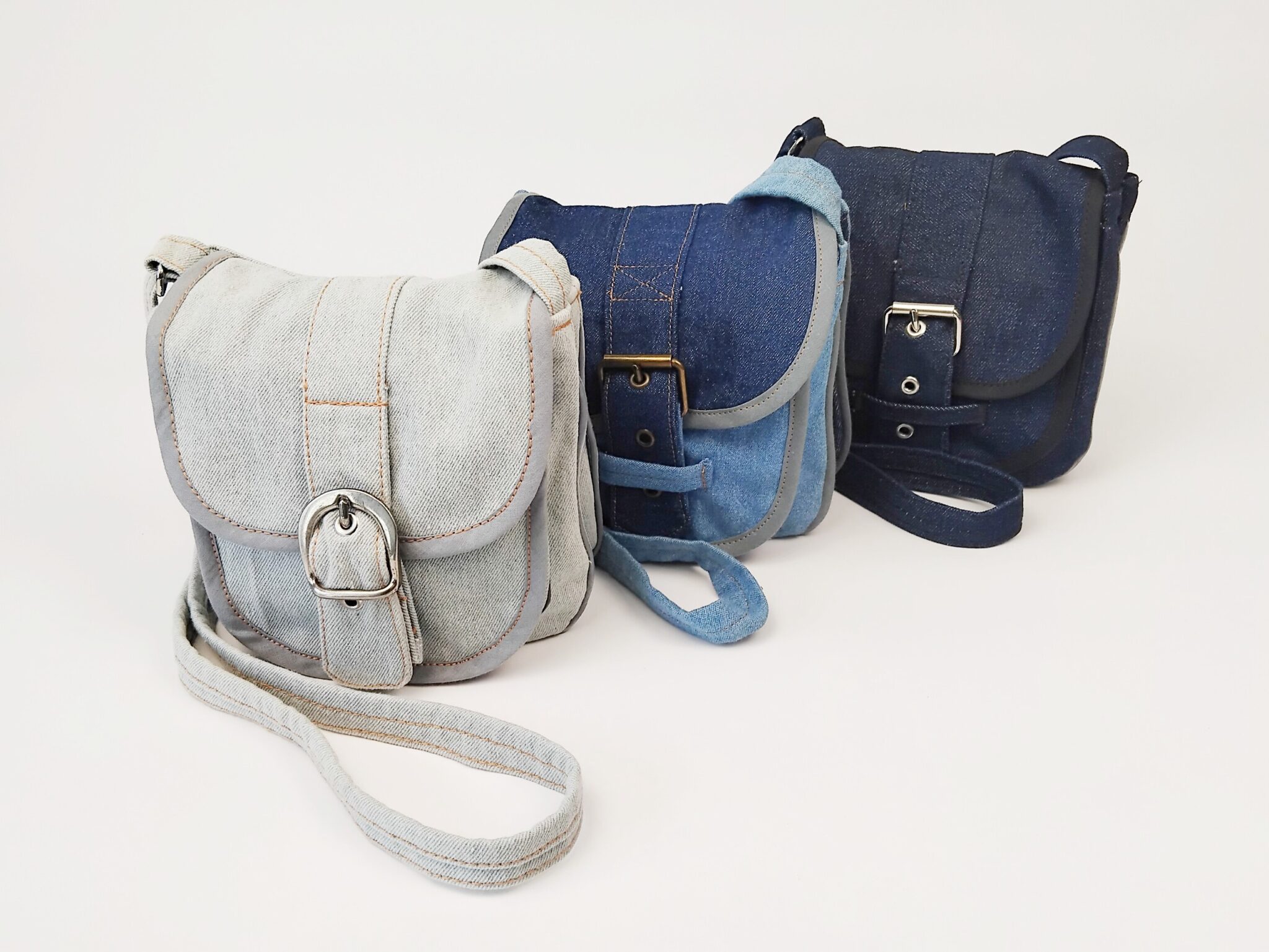 Small denim shoulder bag - Silky Mouse